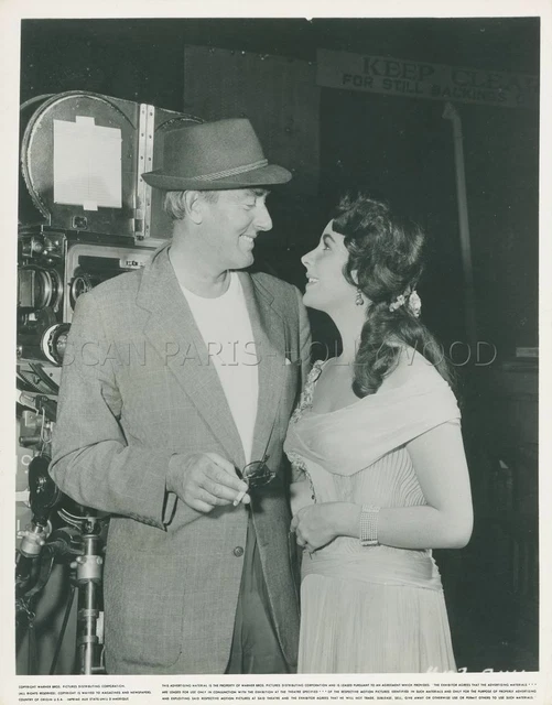 ELIZABETH LIZ TAYLOR Michael Wilding Giant 1956 Vintage Photo Original ...