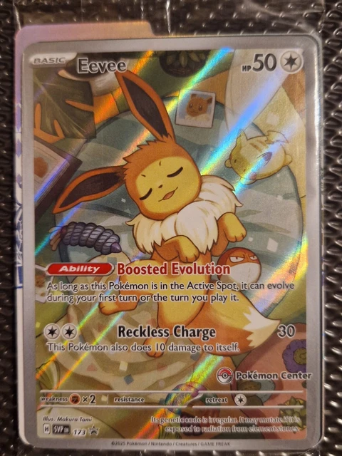 POKÉMON PRISMATIC EVOLUTIONS - Pokemon Center Stamped Eevee 173 Promo ...