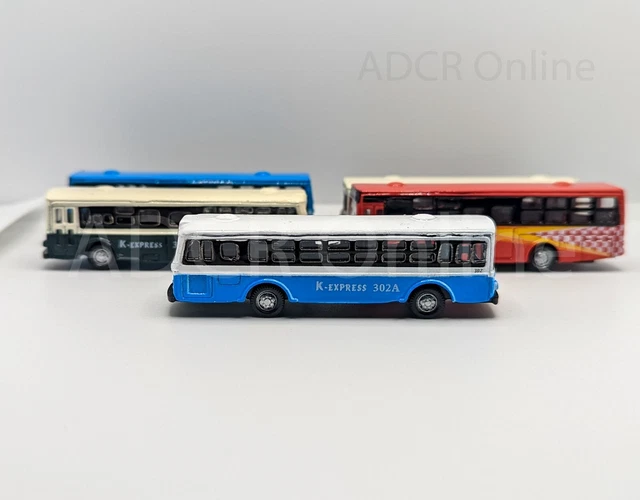 N GAUGE BUS Coach Metal Model Railway Layout N Scale Modern Classic - 2 ...