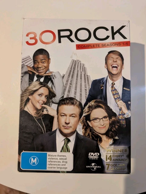 30 ROCK DVD Complete Seasons 1-5 - Box Set Region 4 PAL Tina Fey. Alec ...