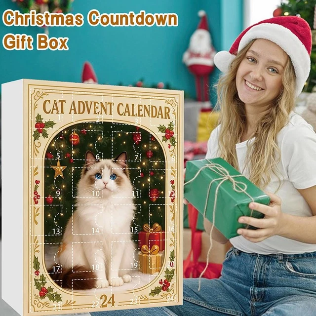 ADVENT CALENDAR 2025 24 Days Christmas Countdown with 24Pcs 2D Acrylic Decor £8.50 - PicClick UK