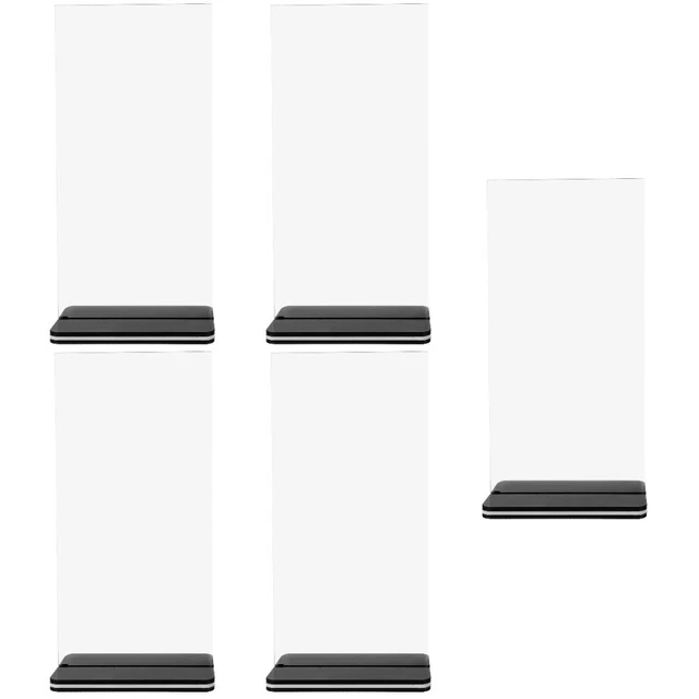 SET OF 5 Poster Stand Table Top Sign Slanted Display Board Price £29.79 ...