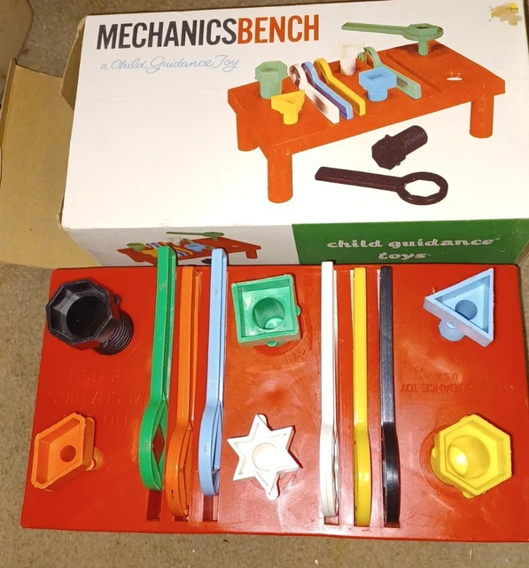 VINTAGE 1958 CHILD Guidance Toys Mechanics Bench Complete #270 W ...