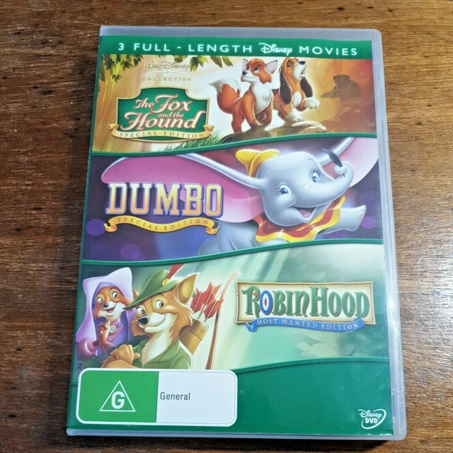 THE FOX AND the Hound Dumbo Robin Hood DVD Disney Kids R4 Mickey Rooney £23.76 - PicClick UK