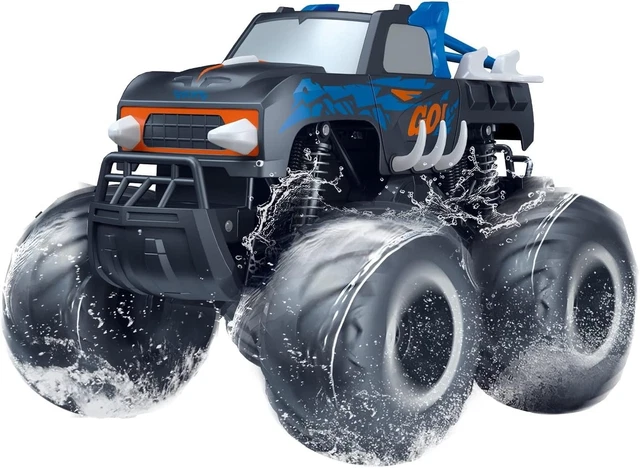 1:16 RC MONSTER Truck 4WD Amphibious Waterproof Car Off-Road Pickup Toy ...