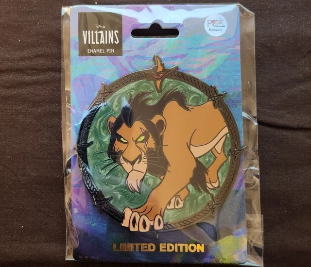 DISNEY PIN ICONIC Villains Series Jafar 3" Collectible Pin Limited ...