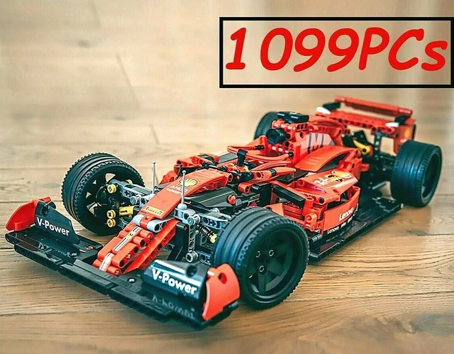 BUILDING BLOCK RACING* Car Brick Model Ferrari F1 Red Toddler Formula ...