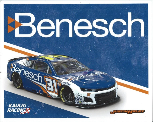 NEW! 2023 Justin Haley #31 "Benesch" Nascar Cup Series Kaulig Racing ...