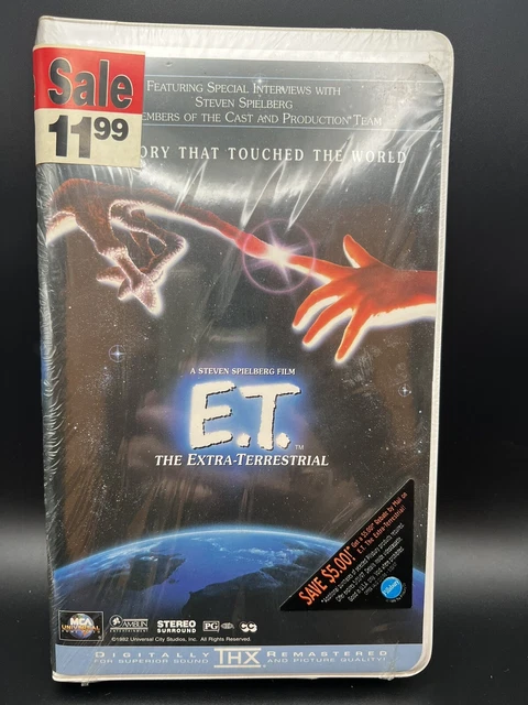 ET VHS THE Extra-Terrestrial 1996 Remastered Film E.T. Spielberg 1982 ...