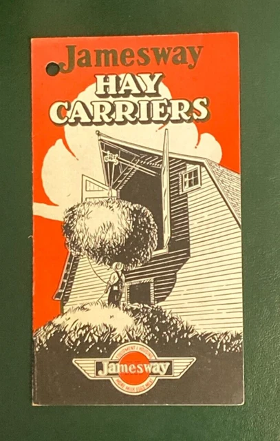 VINTAGE 1950S JAMESWAY Hay Carriers Brochure - Farming Agriculture £14. ...