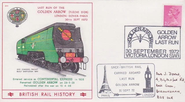 GB STAMPS BRITISH Rail History Souvenir Cover Steam Railway Br4 From ...