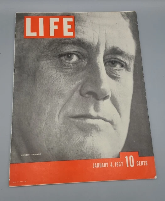LIFE MAGAZINE JANUARY 4, 1937 President Roosevelt Complete Vintage ...