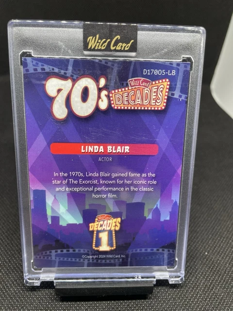 LINDA BLAIR 1/1 2024 Wild Card Decades! 🔥THE EXORCIST🔥70s! £72.57 ...