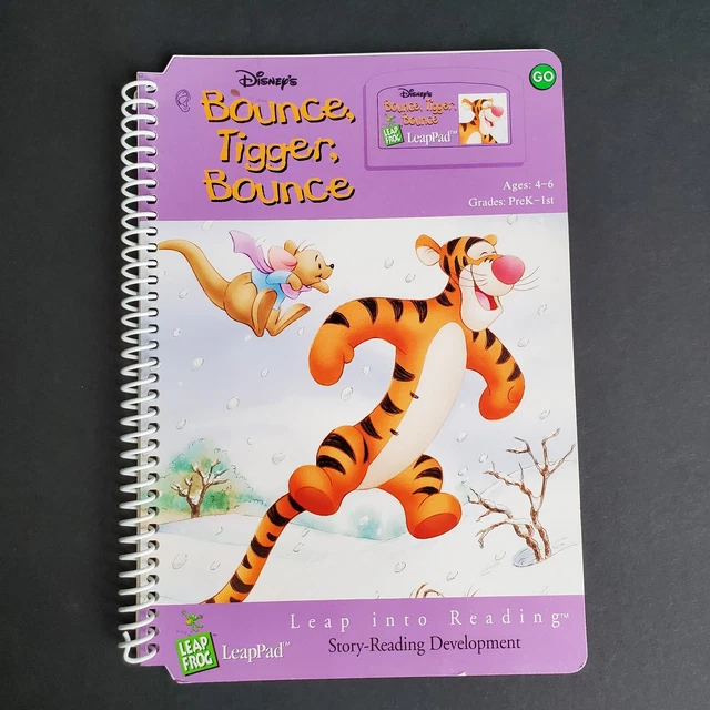 LEAPFROG LEAPPAD TIGGER Disney’s Bounce, Tigger, Bounce Reading Book ...