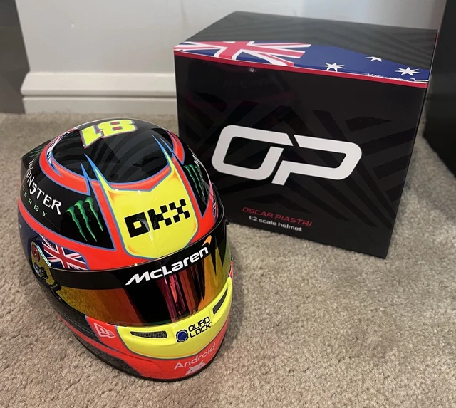 OSCAR PIASTRI HELMET 1:2 scale #81 2025 season - brand new! Bell Helmet ...