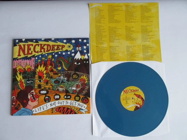 NECK DEEP - LIFE'S NOT OUT TO GET YOU - LIMITED BLUE VINYL LP Turquoise Rare EUR 80,67 - PicClick FR