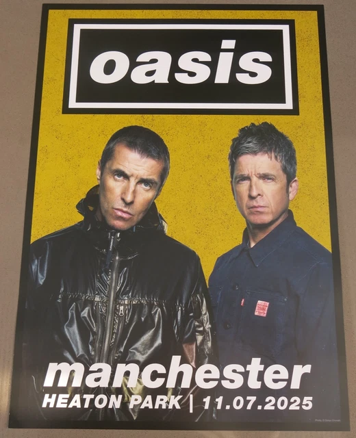 OASIS LIVE '25 Litho Poster Heaton Park, Man, Friday 11th July Official ...