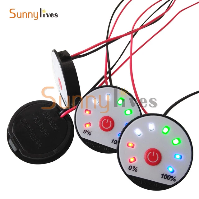 8-SEGMENT BATTERY CAPACITY Level Indicator Meter LED Battery Indicator ...