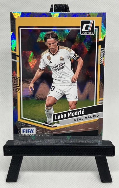 LUKA MODRIC REAL Madrid Silver Cubic SP 2023/24 Panini Donruss Soccer £ ...