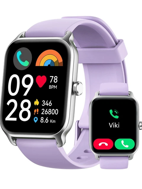 SMART WATCH FITNESS Tracker Bluetooth LCD 1.91” Screen Sports IP68 ...