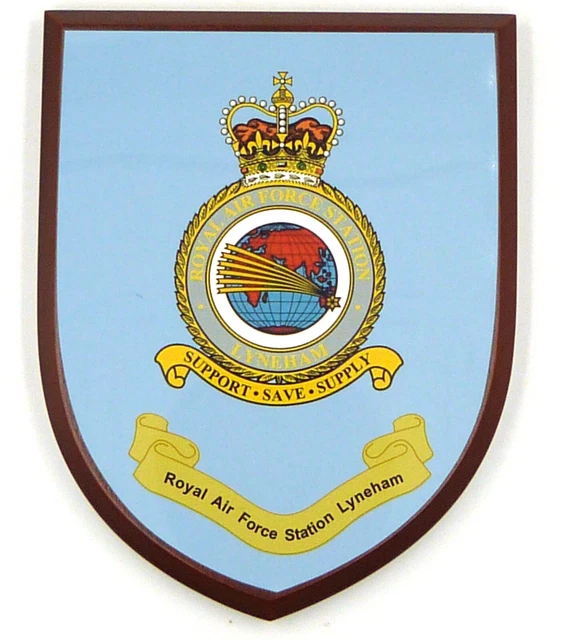 RAF ROYAL AIR Force Station Lyneham Regimental Full Face Mess Plaque £ ...