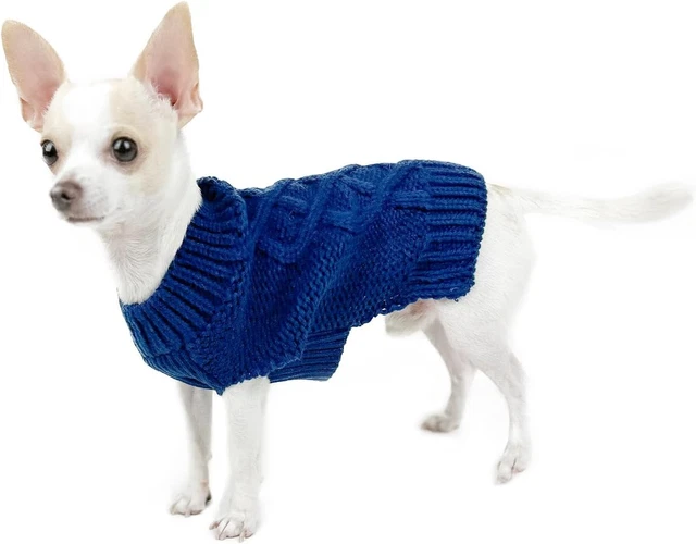 HUSKIMO DIAMOND CABLE Dog Jumper, Navy, 46cm $30.67 - PicClick AU