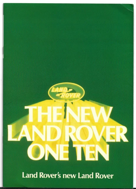 LAND ROVER ONE Ten 110 1982-83 UK Market Sales Brochure Petrol Diesel ...