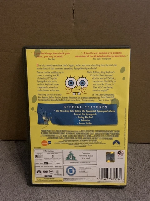 SPONGEBOB SQUAREPANTS - The Movie (DVD, 2005) EUR 1,13 - PicClick IT