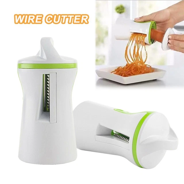 SPIRAL NOODLE CUTTER Pasta Slicer Spaghetti Maker Zucchini Vegetable ...