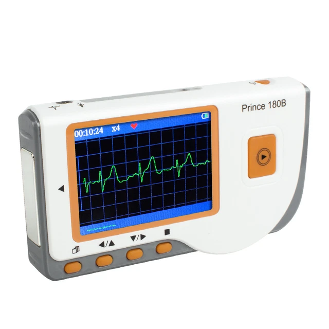 CAREJOY HANDHELD ECG EKG Portable Monitor Electrocardiogram LCD OLED ...