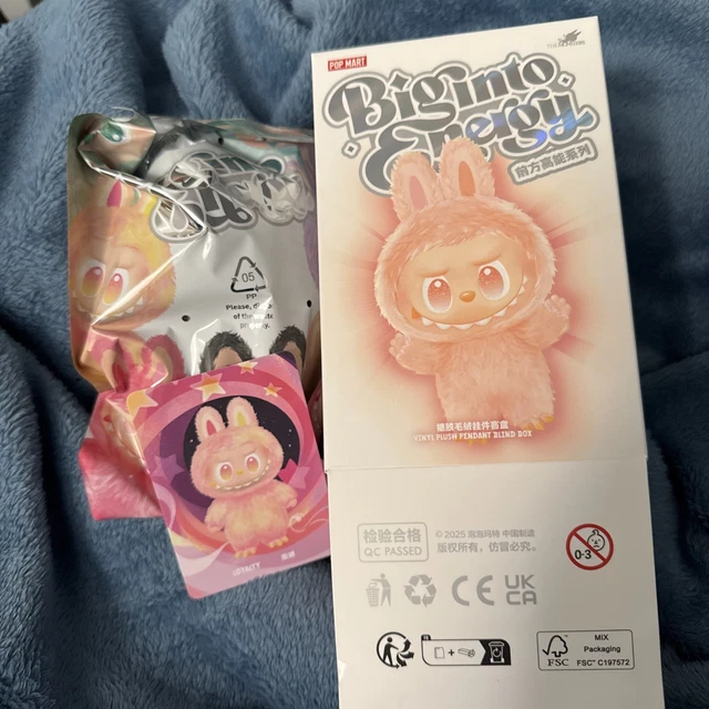 AUTHENTIC POPMART LABUBU BIG INTO ENERGY V3 LOYALTY Sealed Bag $75.00 ...