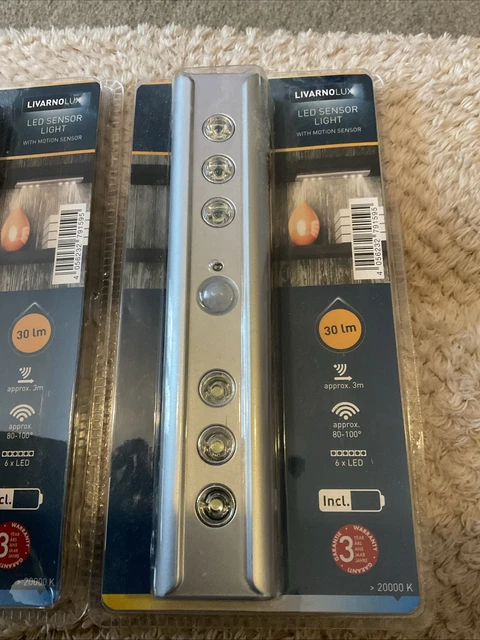 2 X LIVARNO Lux Led Sensor Lights With Motion Sensor NEW £10.50 ...