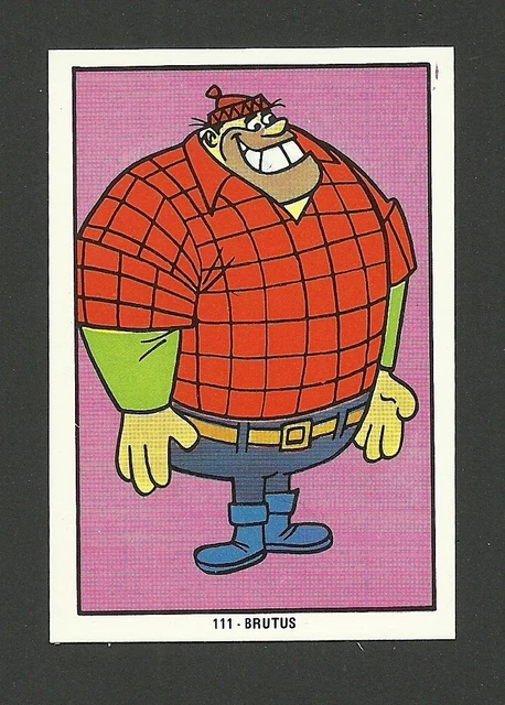 WACKY RACES RUFUS Ruffcut Vintage 1973 Hanna Barbera Spanish Card #111 ...