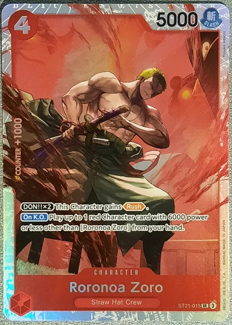 ONE PIECE CARD Game Roronoa Zoro ST21-015 SR Anglais EUR 3,90 - PicClick FR