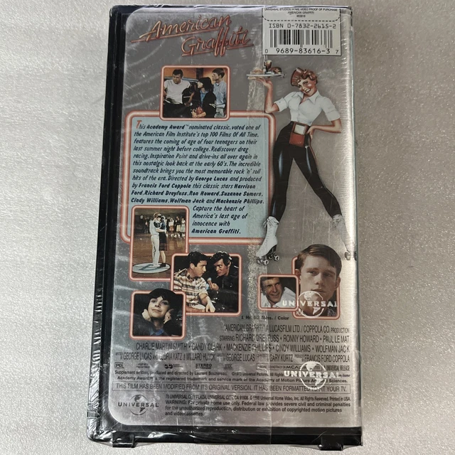 AMERICAN GRAFFITI (VHS, 1998, 25th Anniversary Special Clamshell) NEW ...