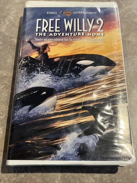FREE WILLY 2: The Adventure Home (VHS, 1995, Clam Shell) ***TESTED*** £ ...