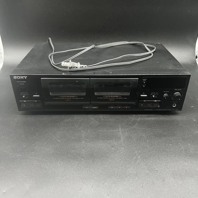 SONY TC-WR465 DUAL Double Stereo Cassette Deck Auto Reverse - Tested ...