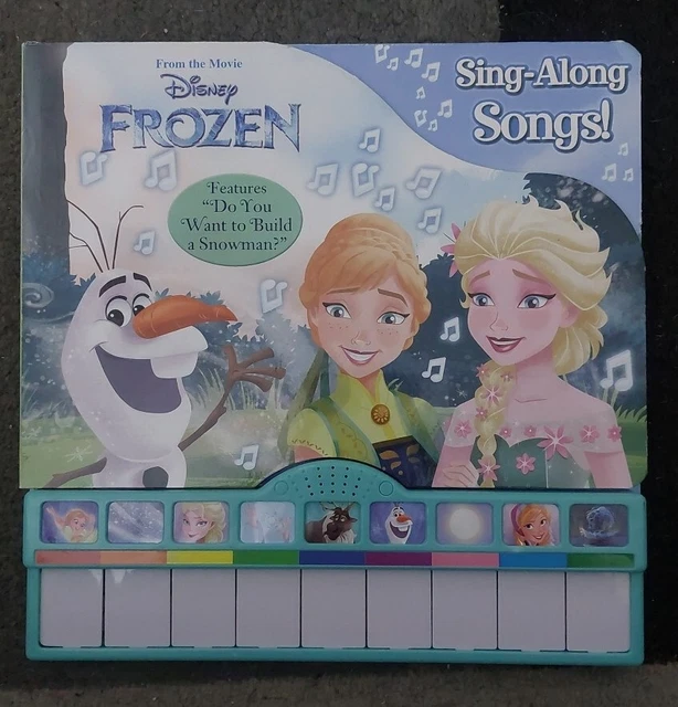 DISNEY FROZEN - Sing-Along Songs! Piano Childrens Books. Song Playing ...