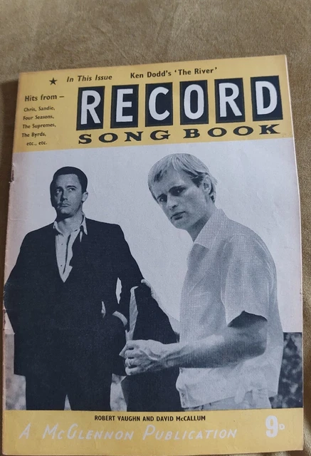 RARE VINTAGE RECORD SONG BOOK Magazine - 1960s - Men from U.N.C.L.E ...