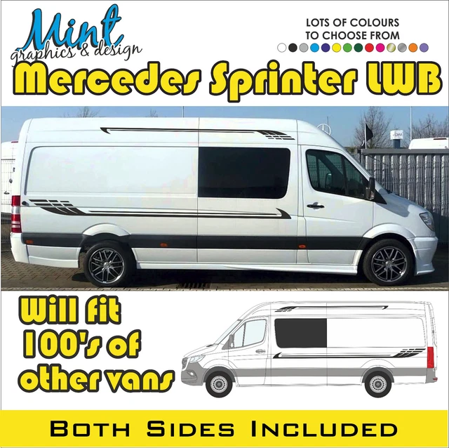 LWB MERCEDES SPRINTER Motorhome Camper Decals Stickers Van Graphics NO ...