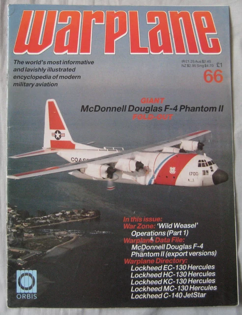 WARPLANE ORBIS MAGAZINE Issue 66 McDonnell Douglas F-4 Phantom II ...