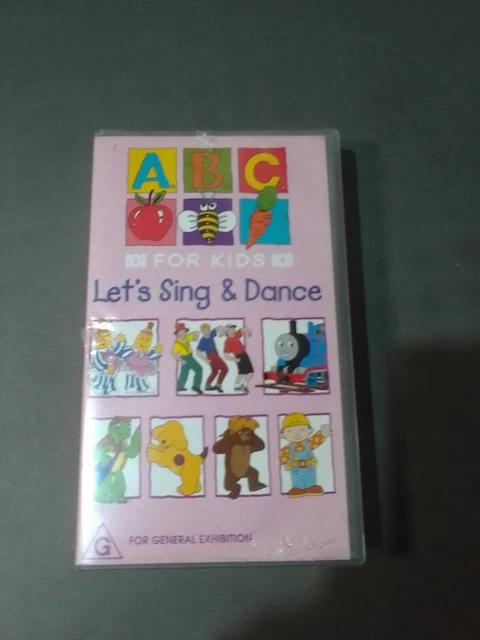 VHS TAPE. ABC For Kids Lets Sing And Dance. Hooley Dooleys. Bananas In ...