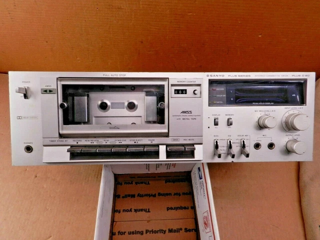 SANYO PLUS D60 Stereo Cassette Deck Tape Deck Dolby Syatem Vintage £77.42 - PicClick UK