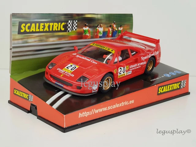 SLOT CAR SCX scalextric 6035 Ferrari F-40 #20 " Stuart Bowles " £121.35 ...