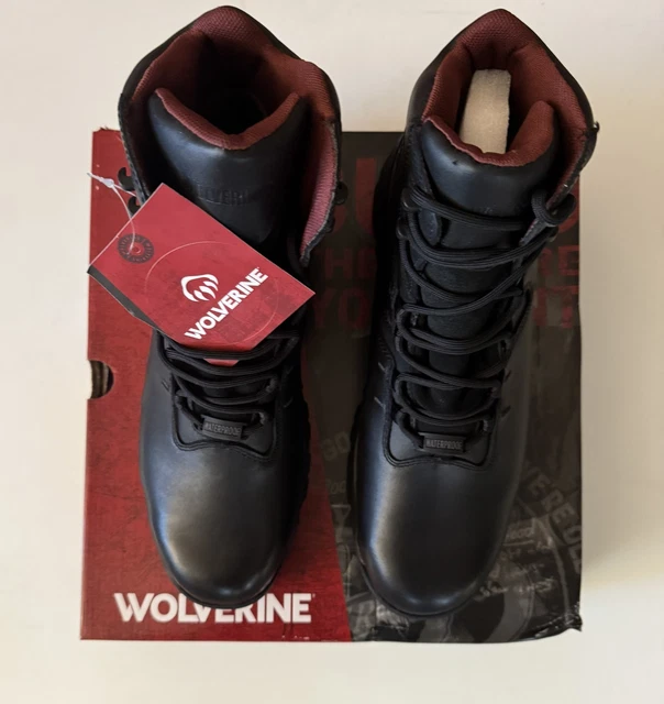 WOLVERINE W08399 BONAVENTURE 6” Black Boots Size 13 EW Brand New Ships ...