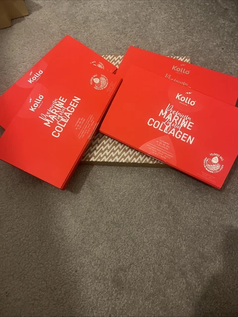 KOLLO MARINE COLLAGEN 4 Boxes of 14 x 12.5g each Box Totals 56 sachets Read Desc £43.09 ...