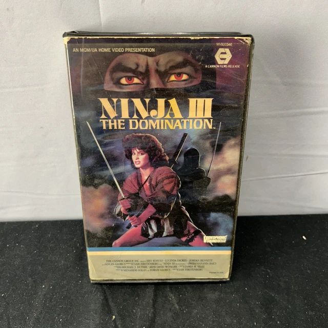 NINJA III THE Domination MGM Big Box Vhs Cannon Cult Ninja Movie Cut ...