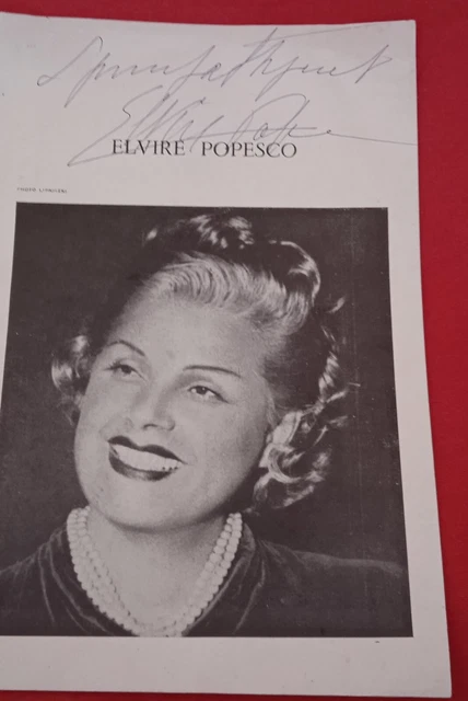 PROGRAMME THEATRE AVEC Dedicace De Elvire Popesco EUR 10,00 - PicClick FR