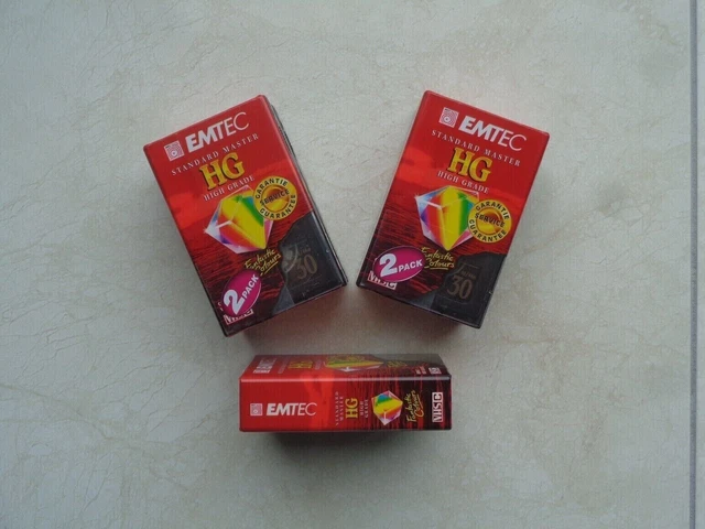 5 CASSETTE VIDEO VHS-C Vierge EMTEC HG 30 - K7 Neuf EUR 18,99 - PicClick FR