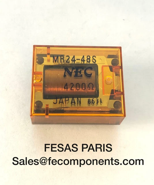 NEC MR24-48S SIGNAL Relay 4200 Ohms x 1Pcs EUR 28,66 - PicClick FR